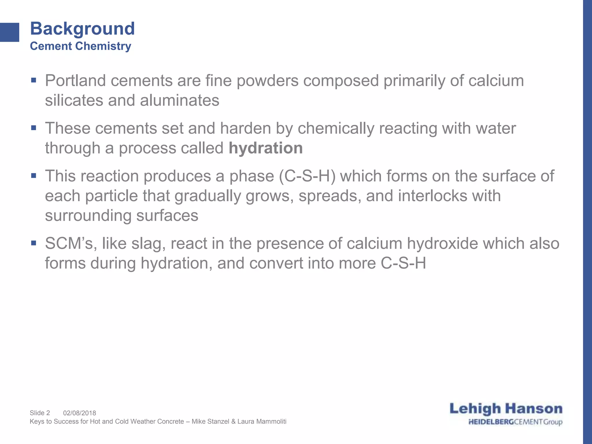 Keys to Success for Hot and Cold Weather Concrete | PPTX