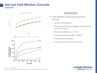 Keys to Success for Hot and Cold Weather Concrete | PPTX