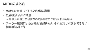 [DL輪読会]Learning to Generalize: Meta-Learning for Domain Generalization | PPTX