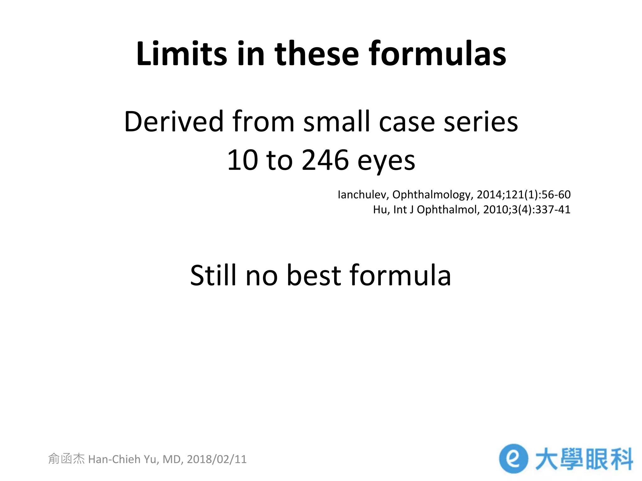 IOL power calculation in post-myopic LASIK eyes | PPTX