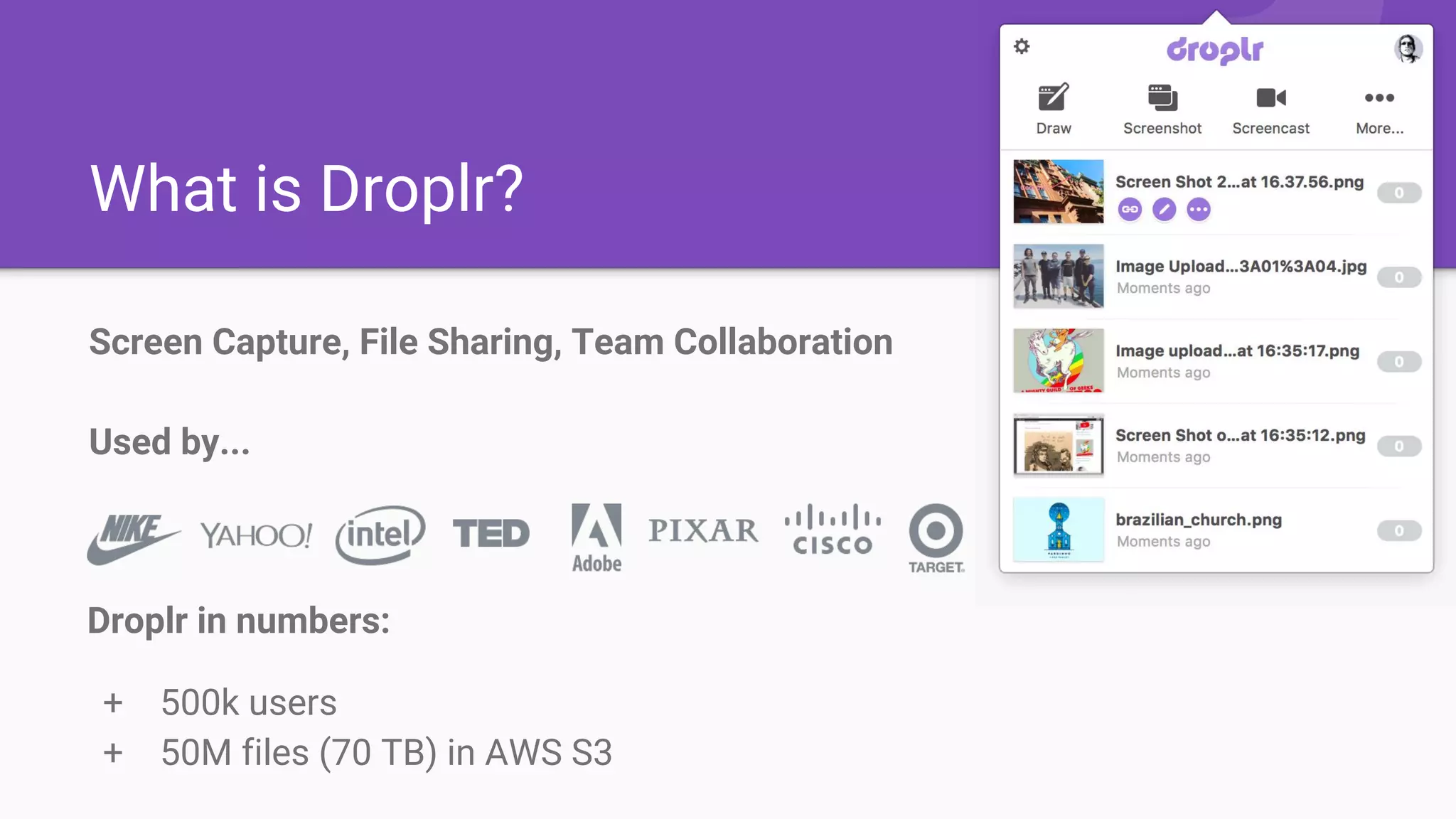 A Year of Droplr Cloud Architecture Evolution with AWS and Serverless | PPT