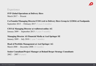 "From Startup to Giant" by Delivery Hero's SVP of Global Operations | PDF