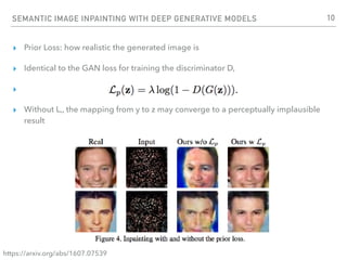 Semantic Image Inpainting | PDF | 3-D Graphics | Computer Software and Applications