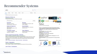 TensorFlow London 12: Oliver Gindele 'Recommender systems in Tensorflow' | PPT