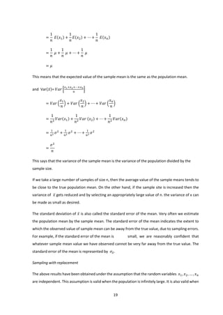 Sampling and Sampling Distribution | PDF