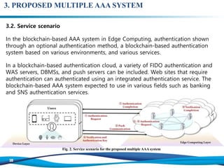 Blockchain-based multiple AAA system in edge computing for IoT networks | PPTX