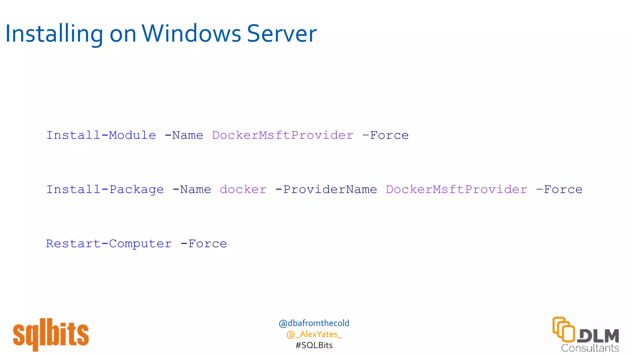 SQL Bits: Containers and Clones | PPTX | Operating Systems | Computer Software and Applications