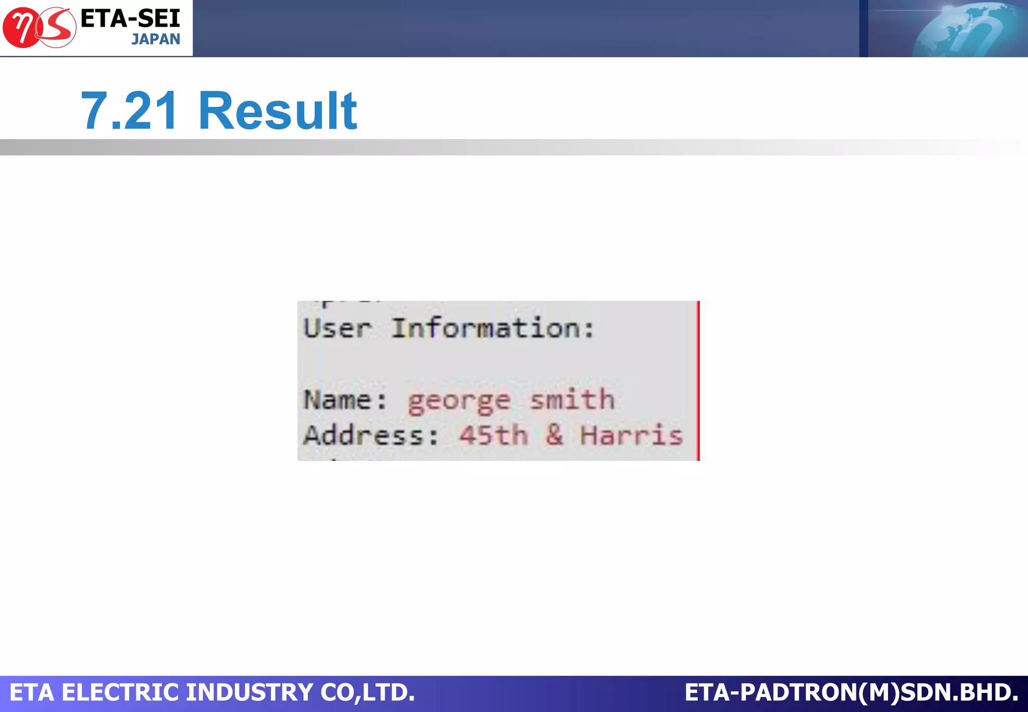 ETA Padtron Sdn.Bhd. - Enterprise Programming - Tools | PPT