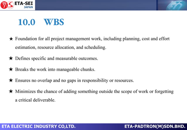 ETA Padtron Sdn.Bhd. - Enterprise Programming - Tools | PPT