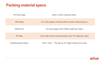 Packaging guidelines - Appliances | PDF
