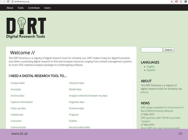 AHRC CDP Digital Humanities 101 | PPT