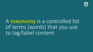 Why we implemented a tag based intranet - Philips | PDF