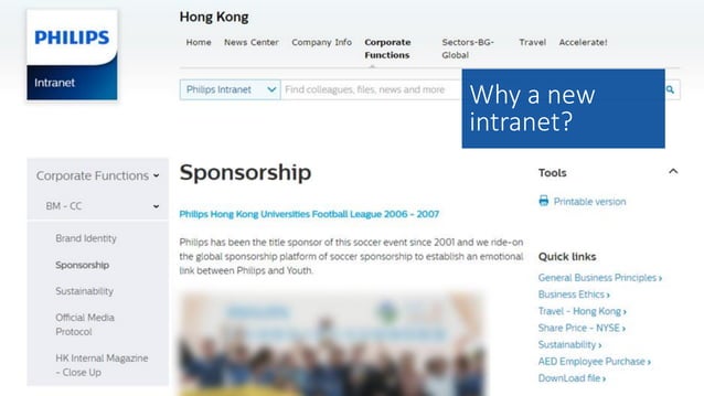 Why we implemented a tag based intranet - Philips | PPT