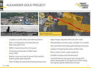 Conquest Resources Limited - Corporate Presentation | PDF | Geology ...