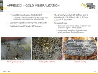 Conquest Resources Limited - Corporate Presentation | PDF | Geology ...