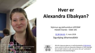 Hver er Alexandra Elbakyan? | PPTX