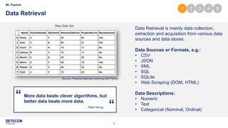 Guiding through a typical Machine Learning Pipeline | PDF