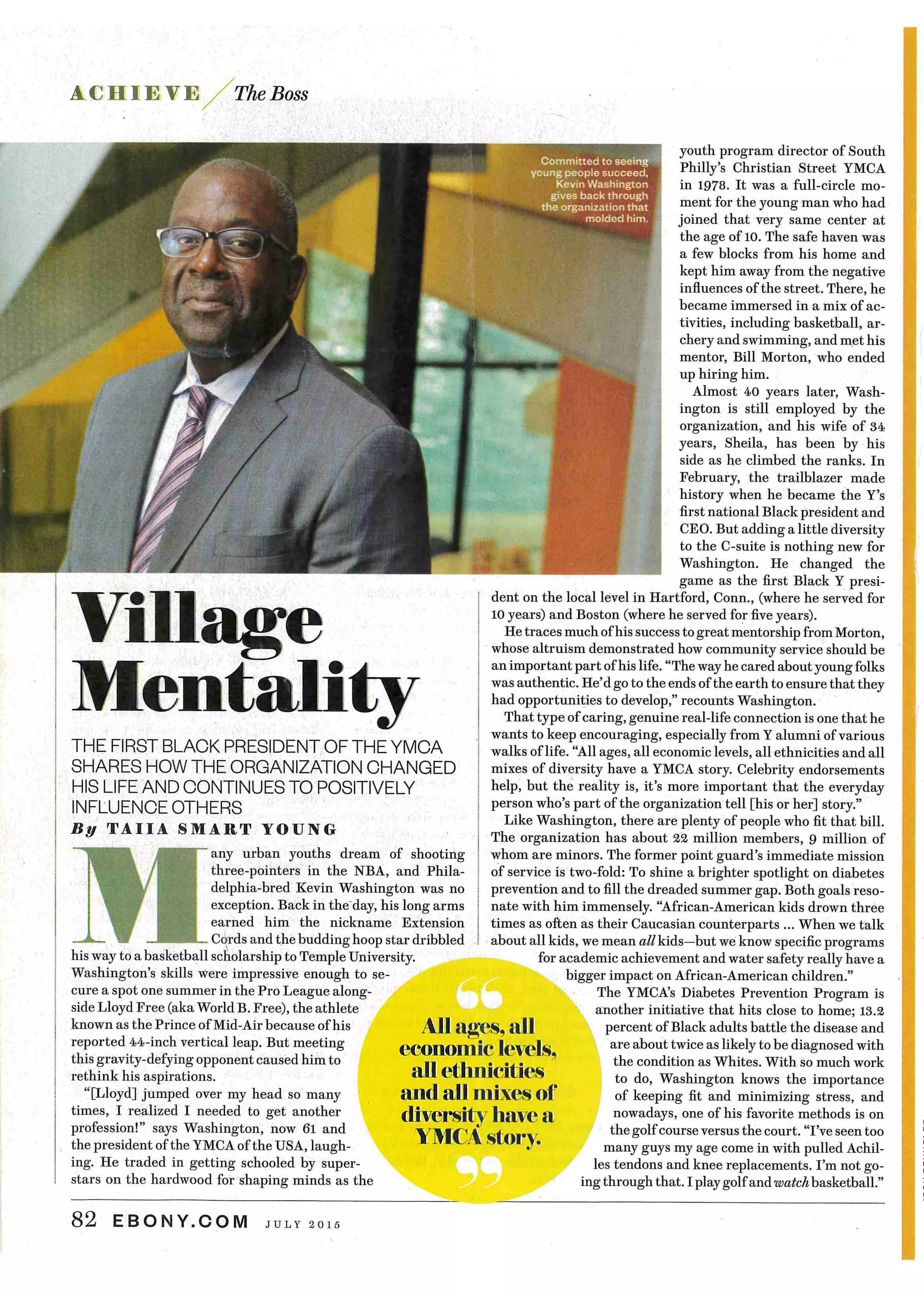 *King Kevin Washington of the YMCA Kingdom..."Village Mentality" | PDF