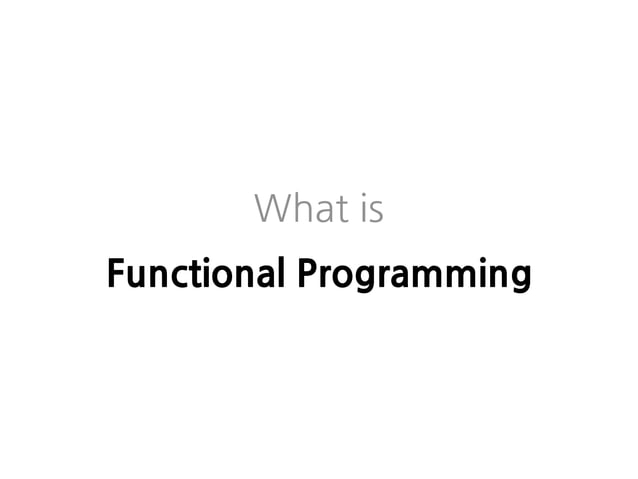 20180310 functional programming | PPT