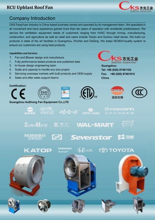 upblast roof fan | PDF