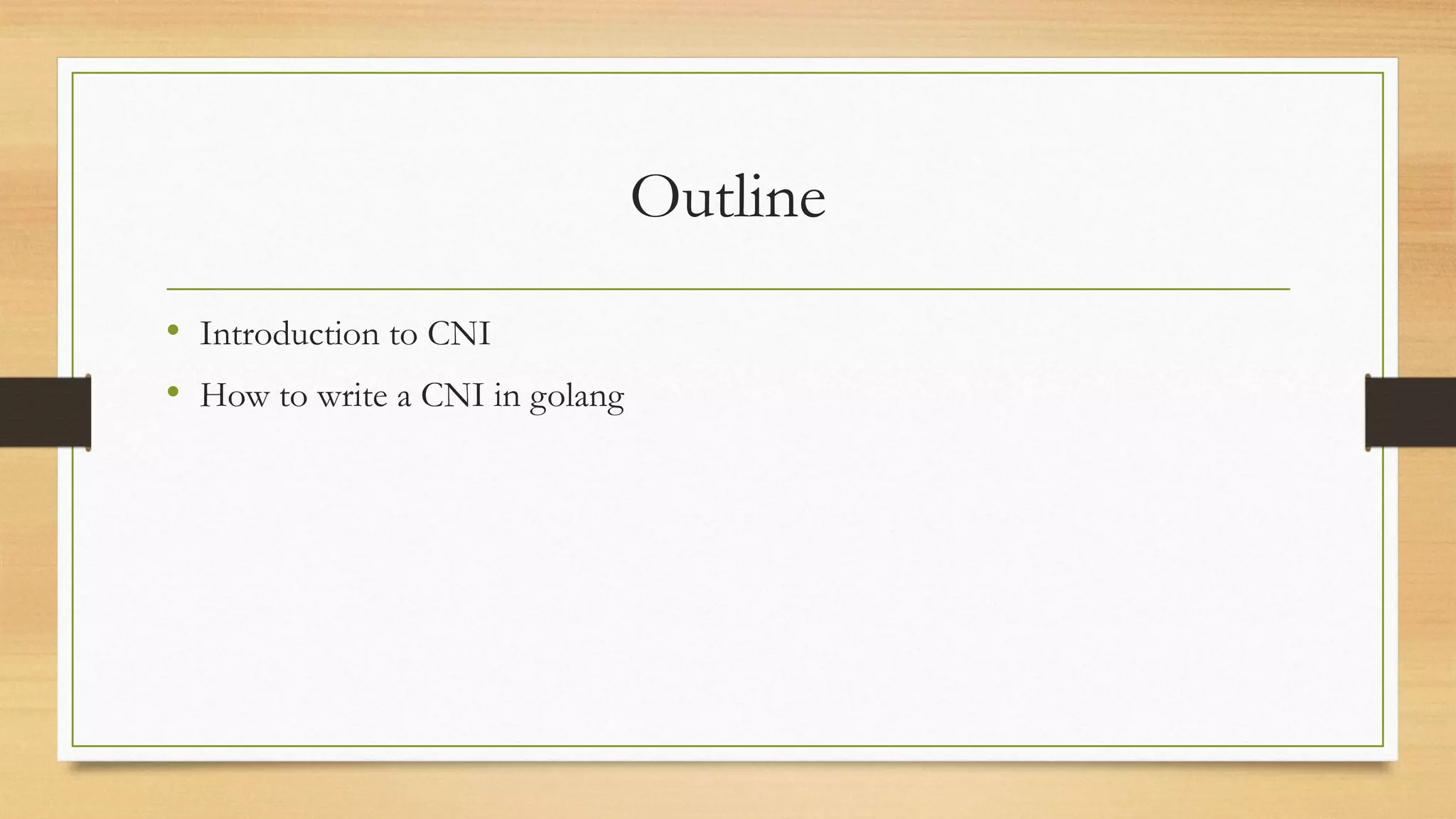 Writing the Container Network Interface(CNI) plugin in golang | PDF