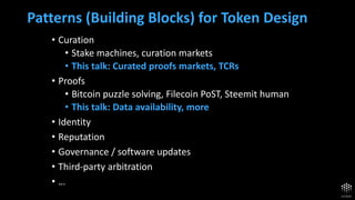 Curated Proof Markets & Token-Curated Identities in Ocean Protocol | PPT