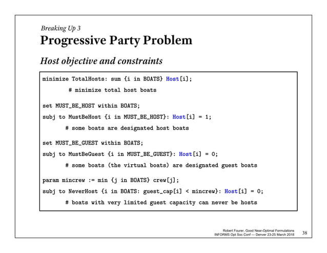 Identifying Good Near-Optimal Formulations for Hard Mixed-Integer Programs | PPT