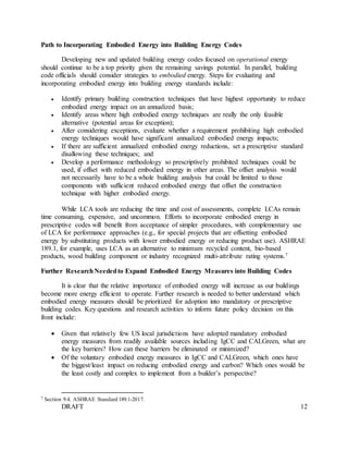 2018 03 Embodied Energy in Buildings | DOCX | Power and Energy Industry ...