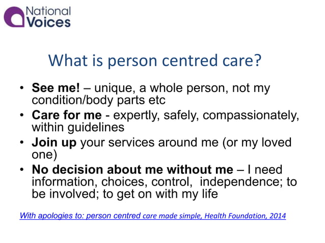 What makes person-centred care? | PPTX