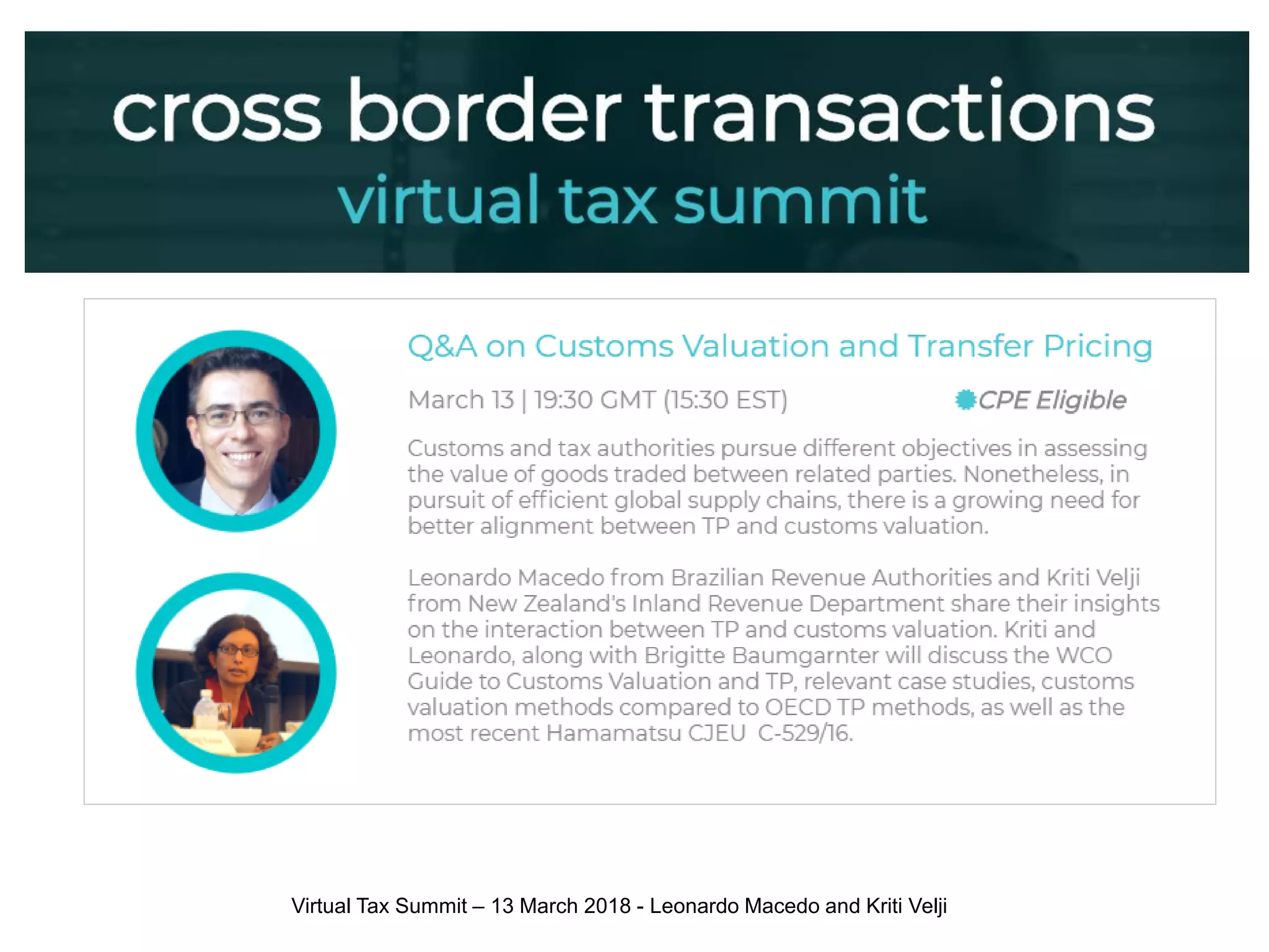 Customs Valuation and Transfer Pricing 2018 | PDF