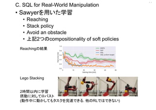 [DL輪読会]Composable Deep Reinforcement Learning for Robotic Manipulation | PPT