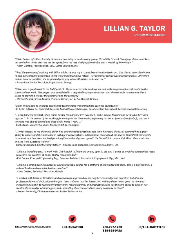 Lillian Taylor Skill Sheet 20180408 | PDF