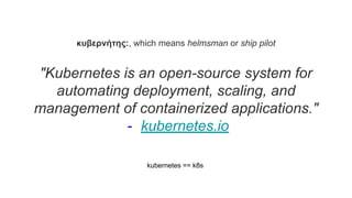 Intro to Kubernetes | PPT