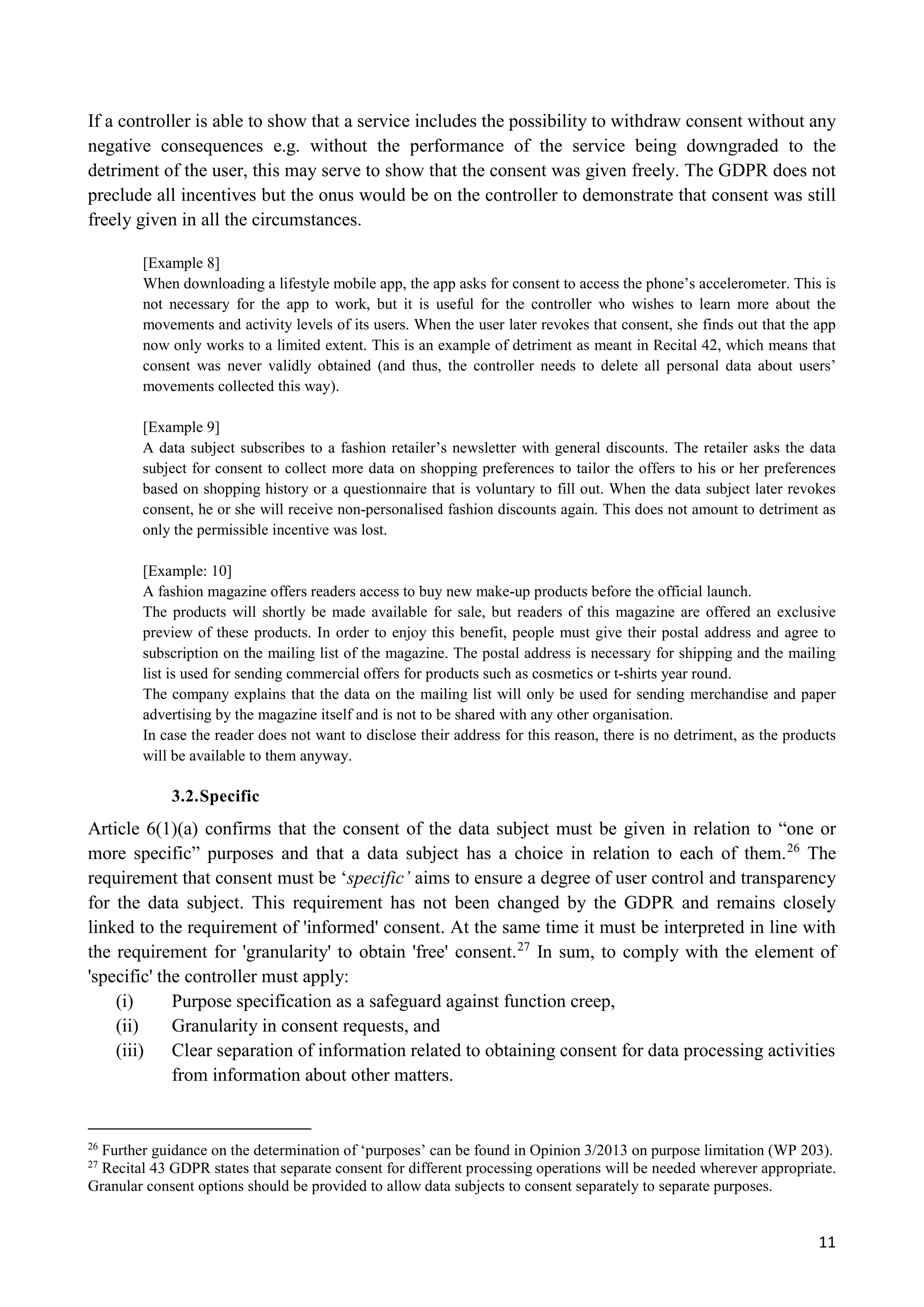 Guidelines on consent under GDPR | PDF