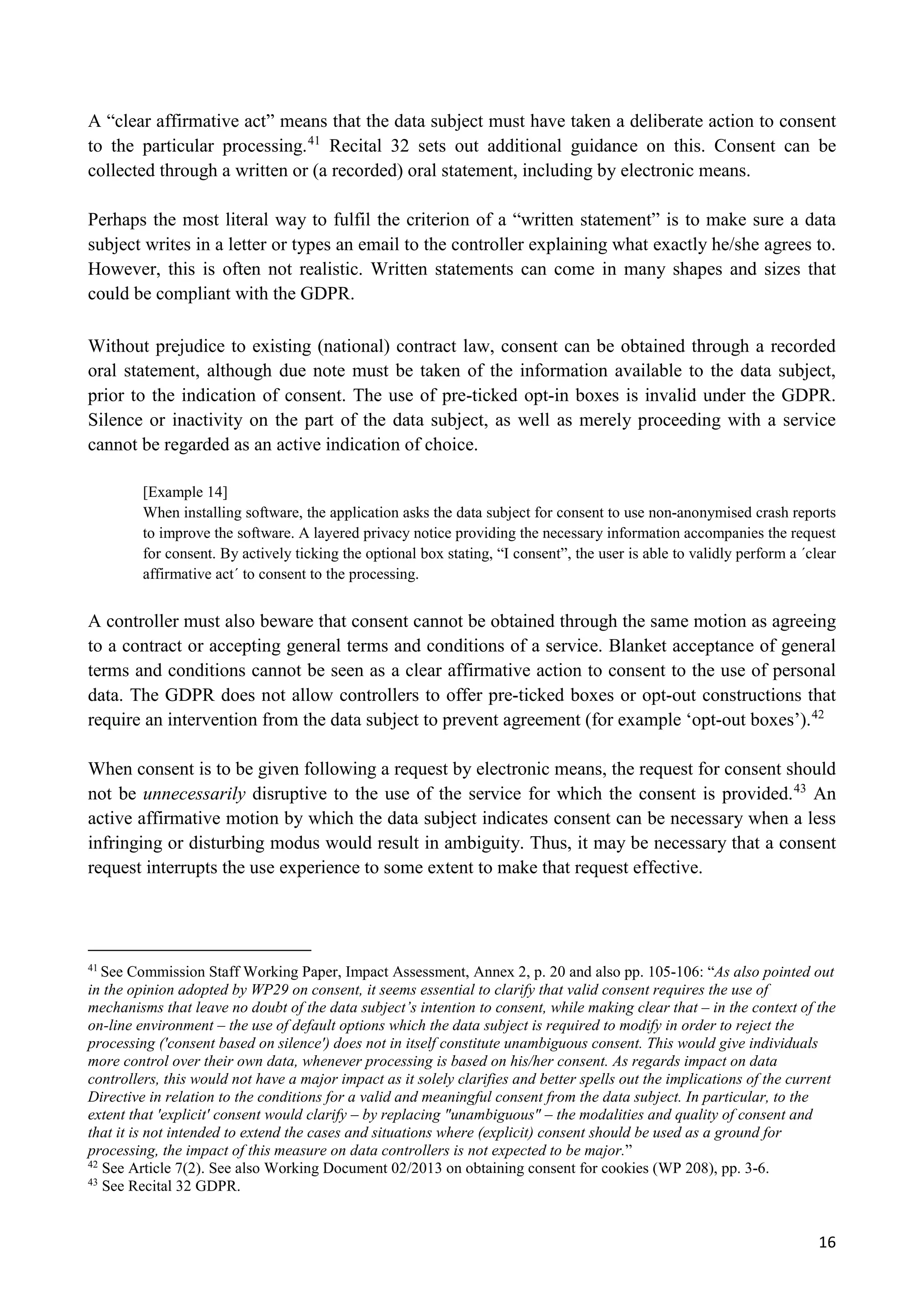 Guidelines on consent under GDPR | PDF