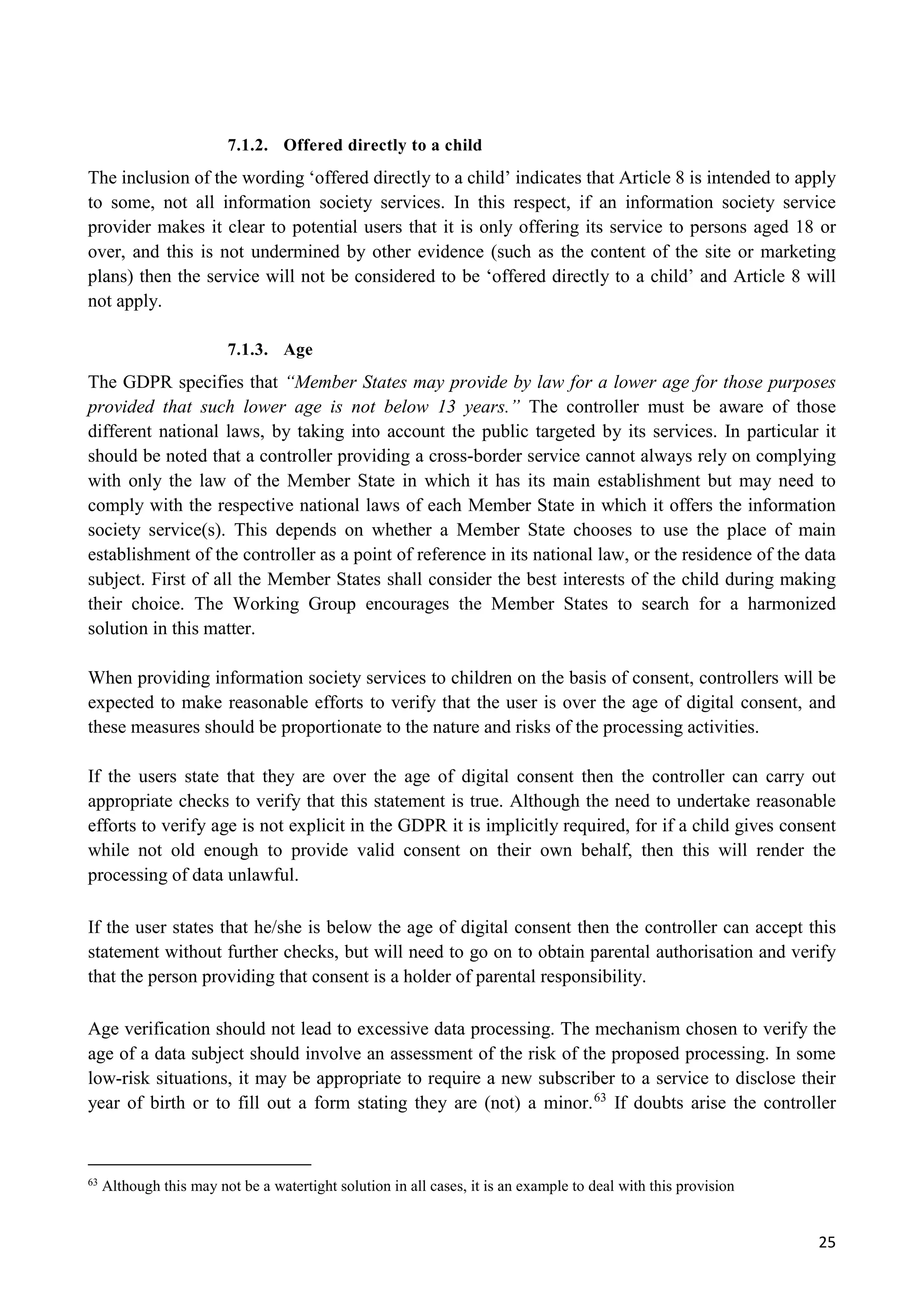 Guidelines on consent under GDPR | PDF