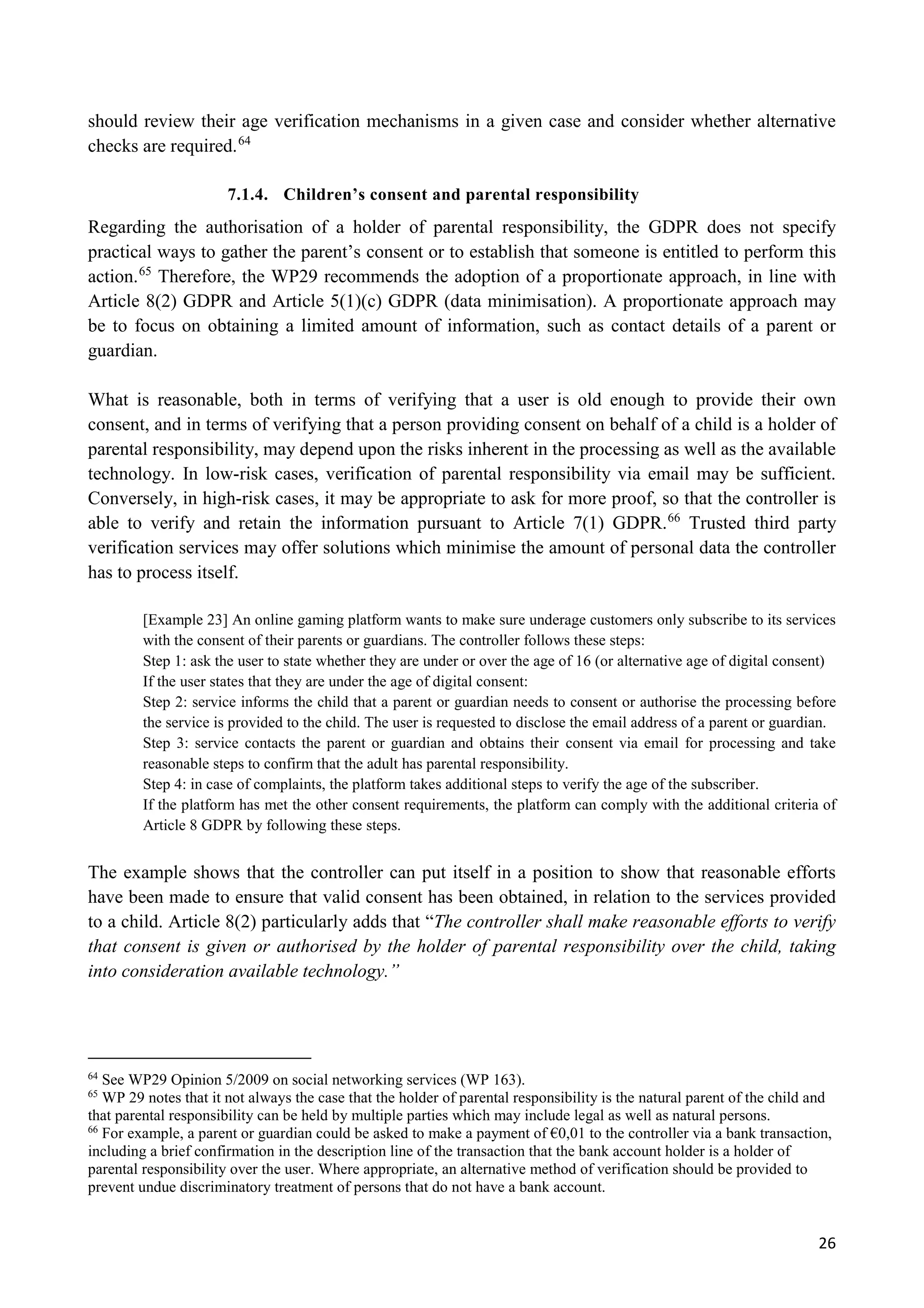 Guidelines on consent under GDPR | PDF