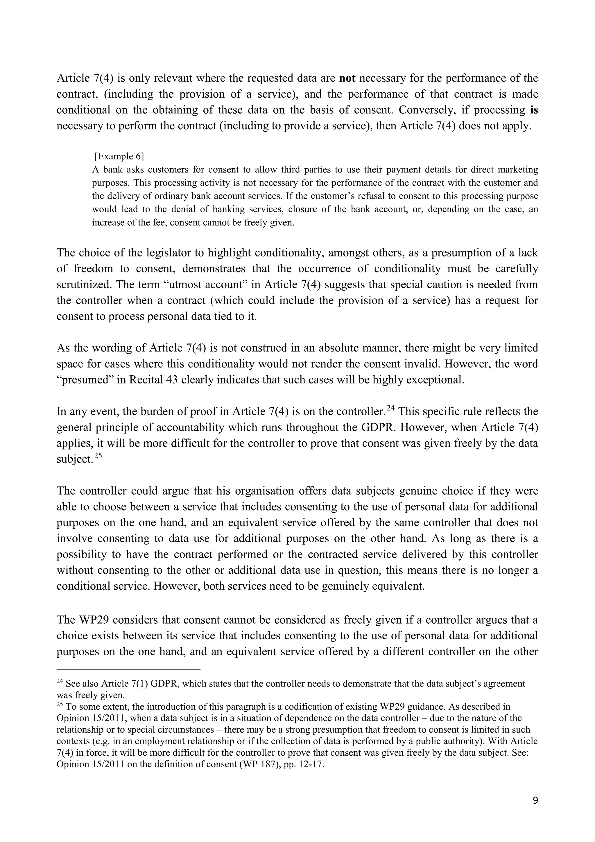 Guidelines on consent under GDPR | PDF