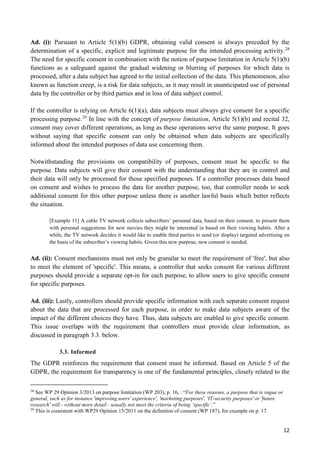 Guidelines on consent under GDPR | PDF