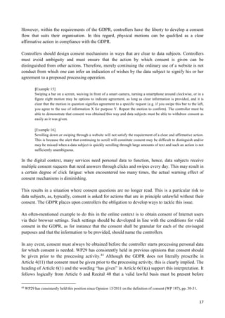 Guidelines on consent under GDPR | PDF