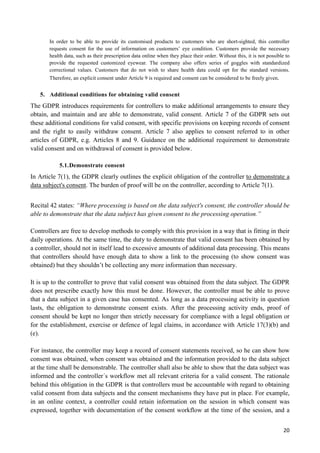 Guidelines on consent under GDPR | PDF