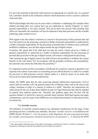 Guidelines on consent under GDPR | PDF