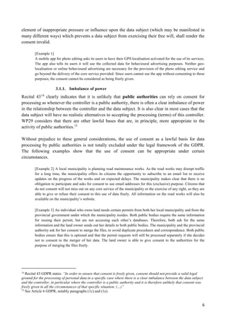 Guidelines on consent under GDPR | PDF