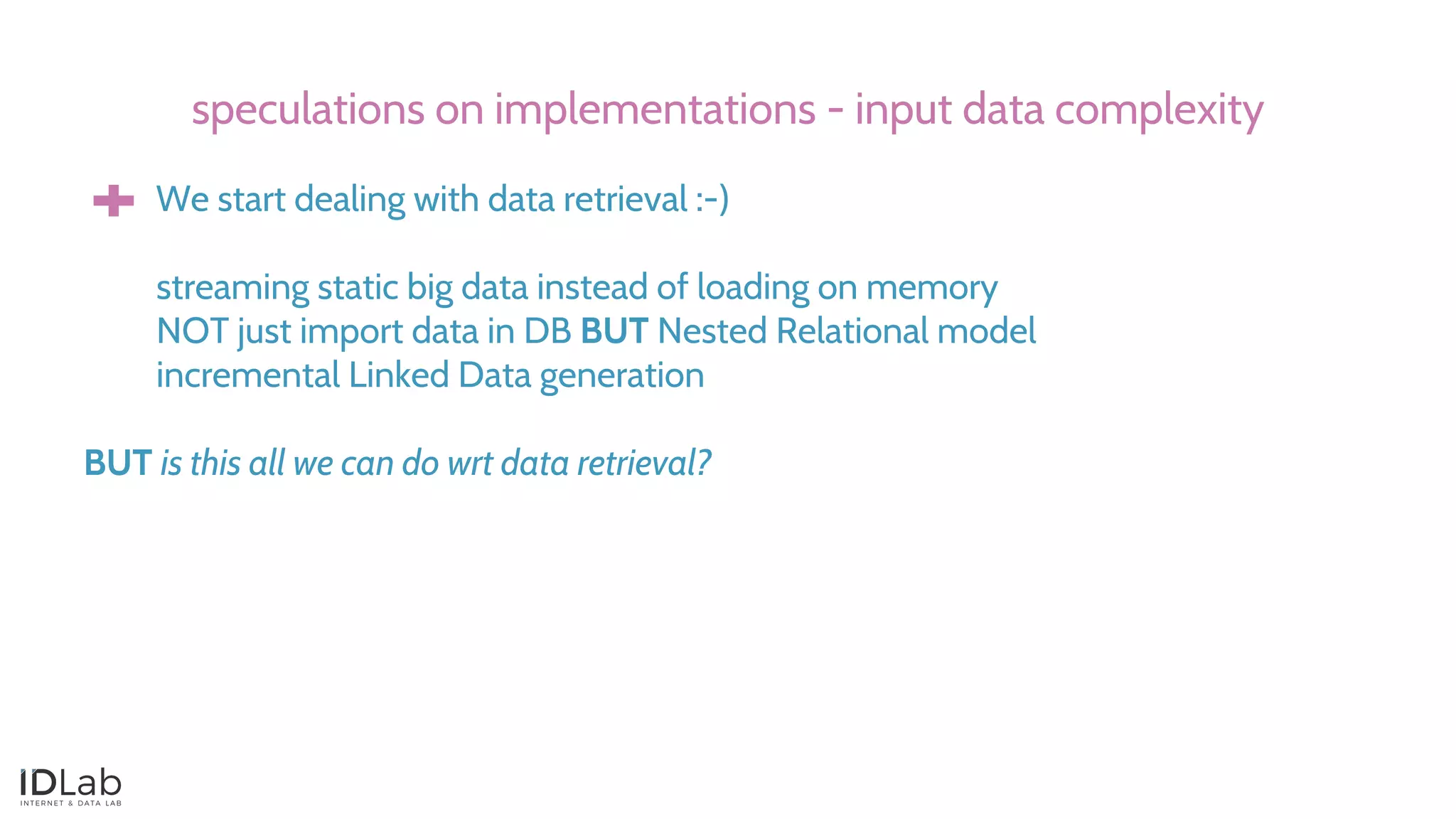 What Factors Influence The Design Of A Linked Data Generation Algorithm