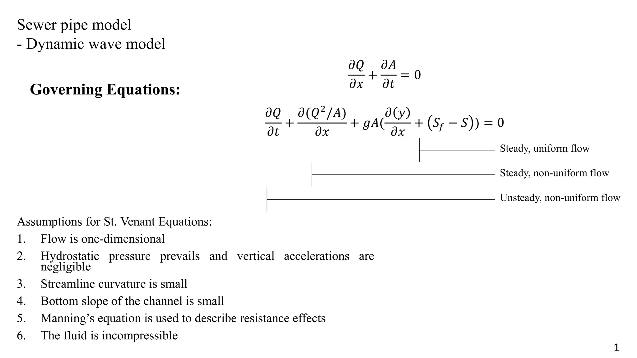 Storm water pipe system modeling | PPTX | Physics | Science