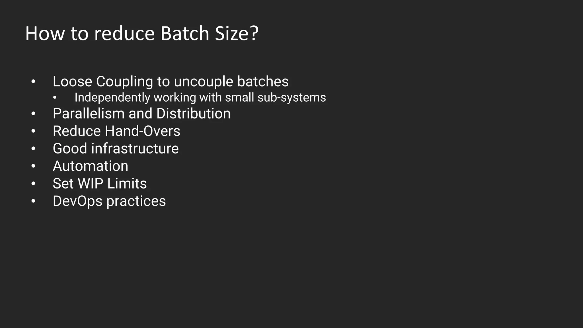 DevOpsDays Jakarta: Batch Size Matter | PPTX