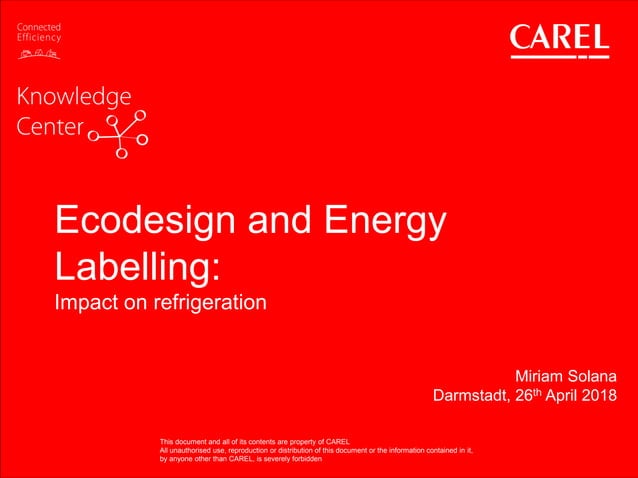 Ecodesign and Energy Labelling: Impact on Refrigeration | PPT