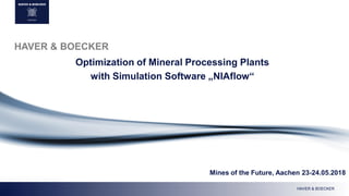 Optimization of Mineral Processing Plants with Simulation Software „NIAflow“ | PDF