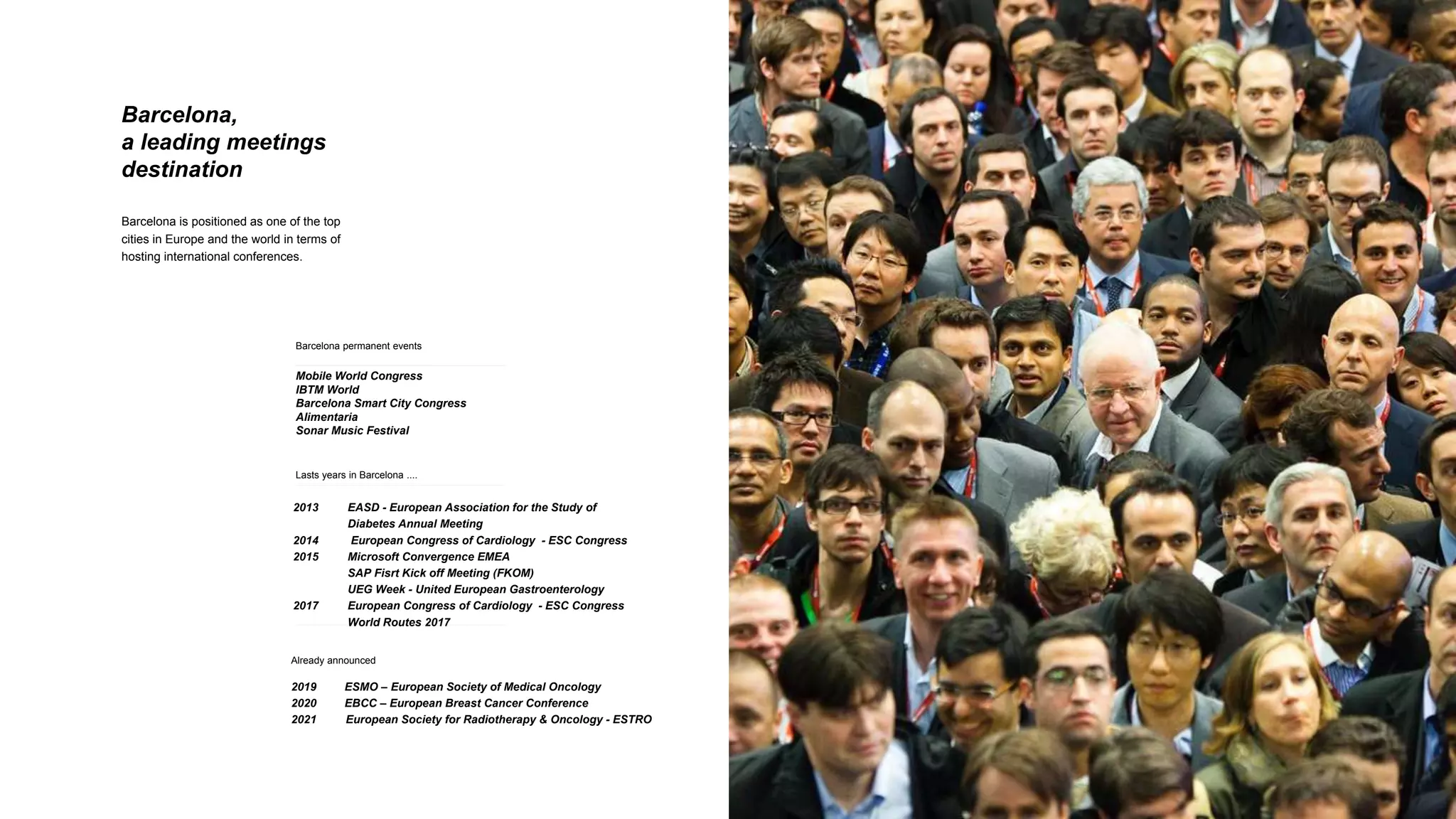 Barcelona Convention Bureau - MICE Presentation 2019 | PDF