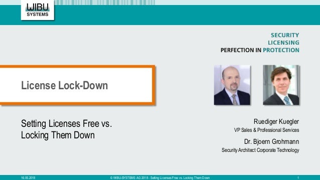 Setting licenses free vs. locking them down | PPTX